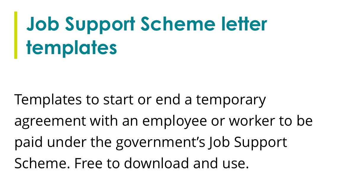 ACAS Job Support Scheme agreement templates now available – IReeN the ...
