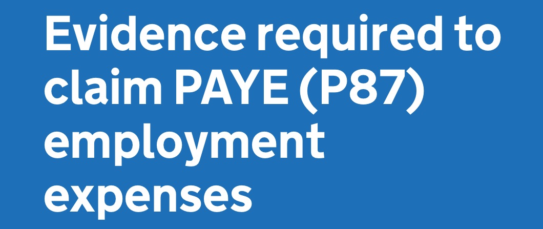 Evidence now required to claim PAYE P87 employment expenses – IReeN the ...